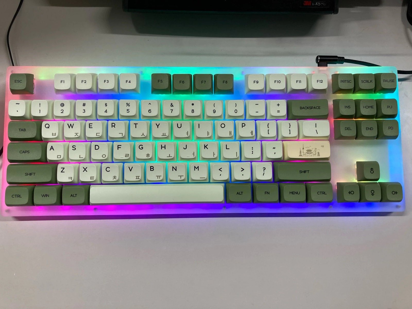 Cute Green Tea Matcha Keycaps Set Japanese Mountain - Keysium