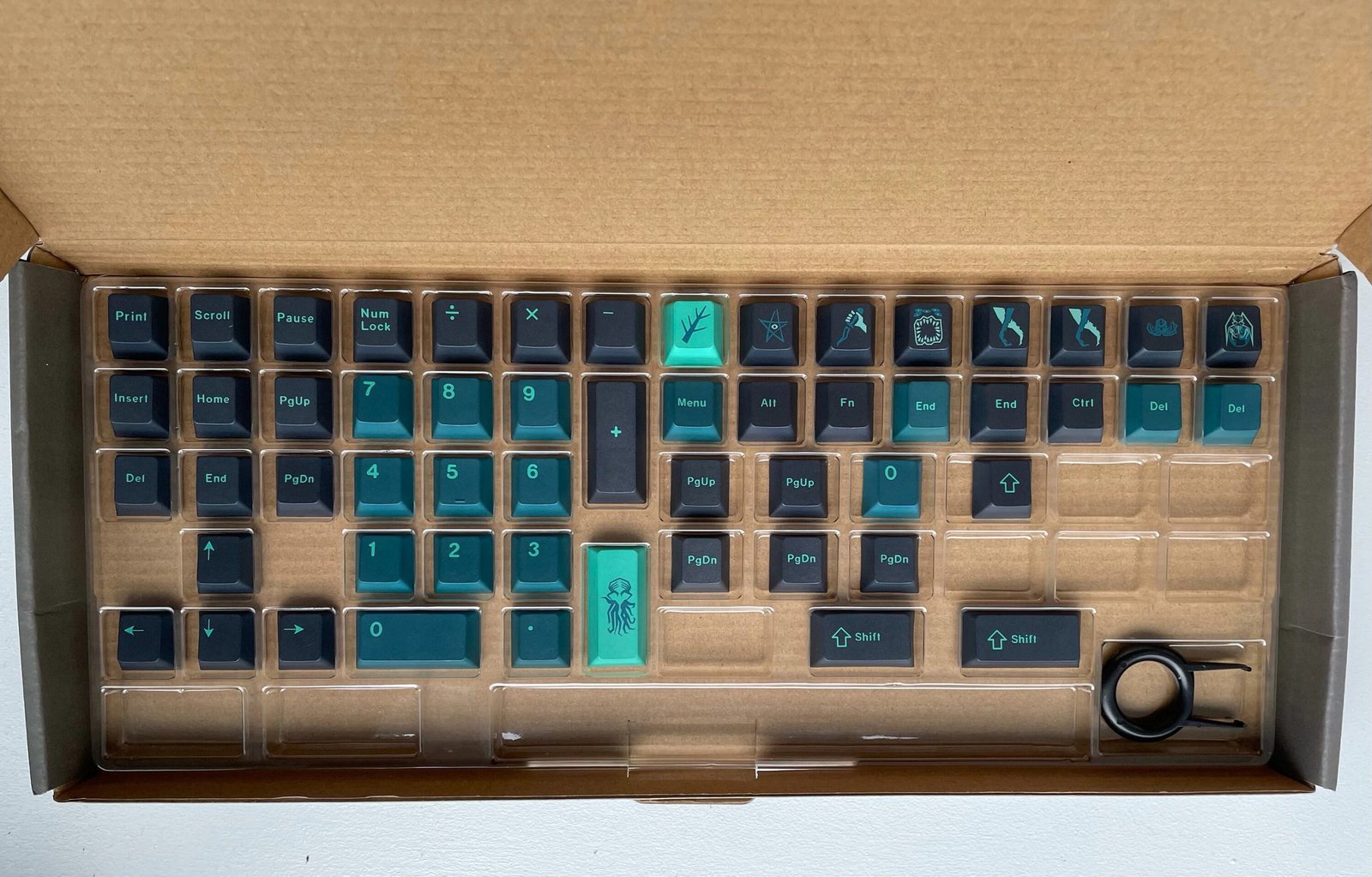 Terror Below Keycaps Set GMK Clone Monster Green Black - Keysium