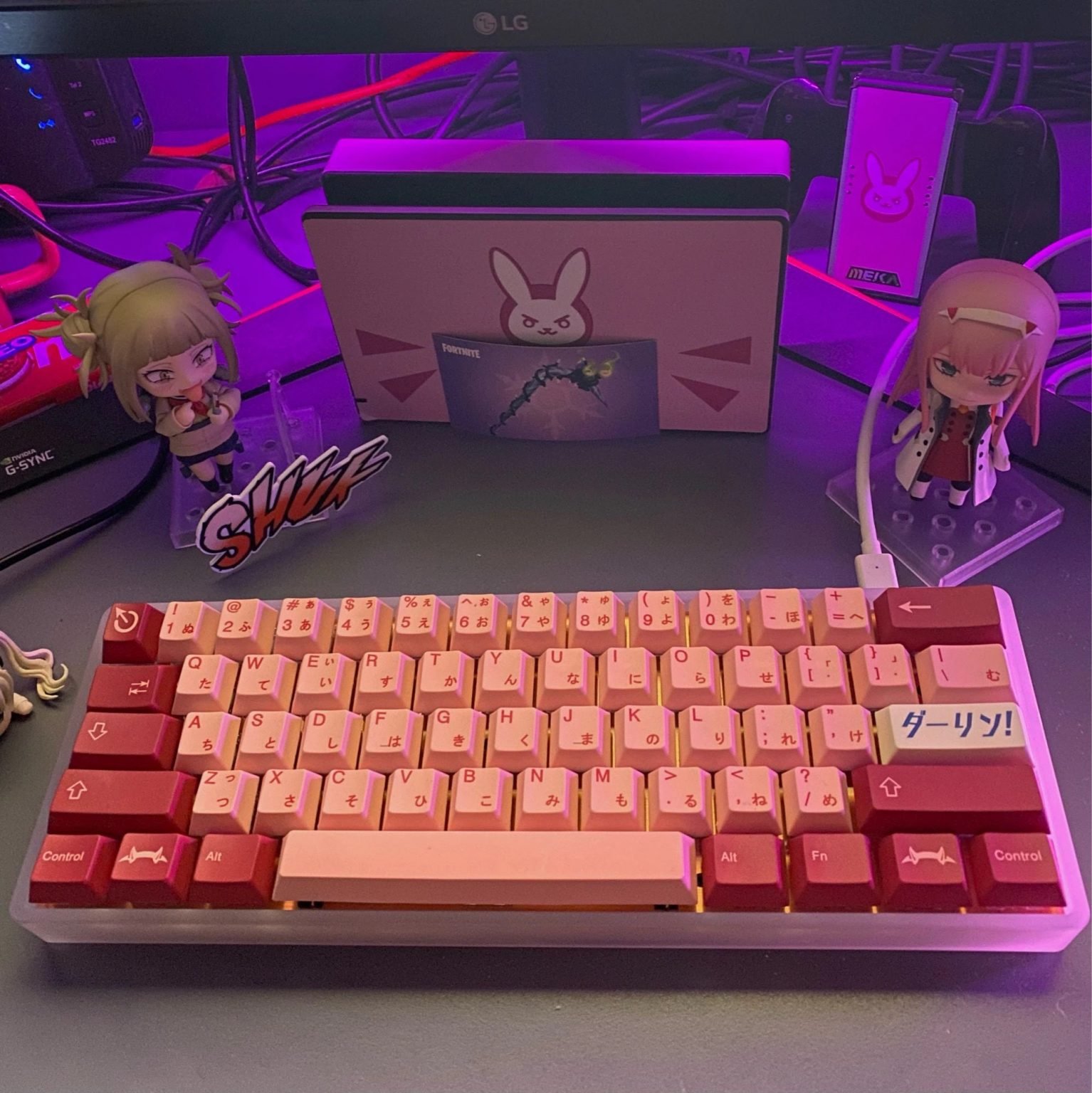 Darling in the Franxx Keycaps Set Zero Two Anime Japanese - Keysium