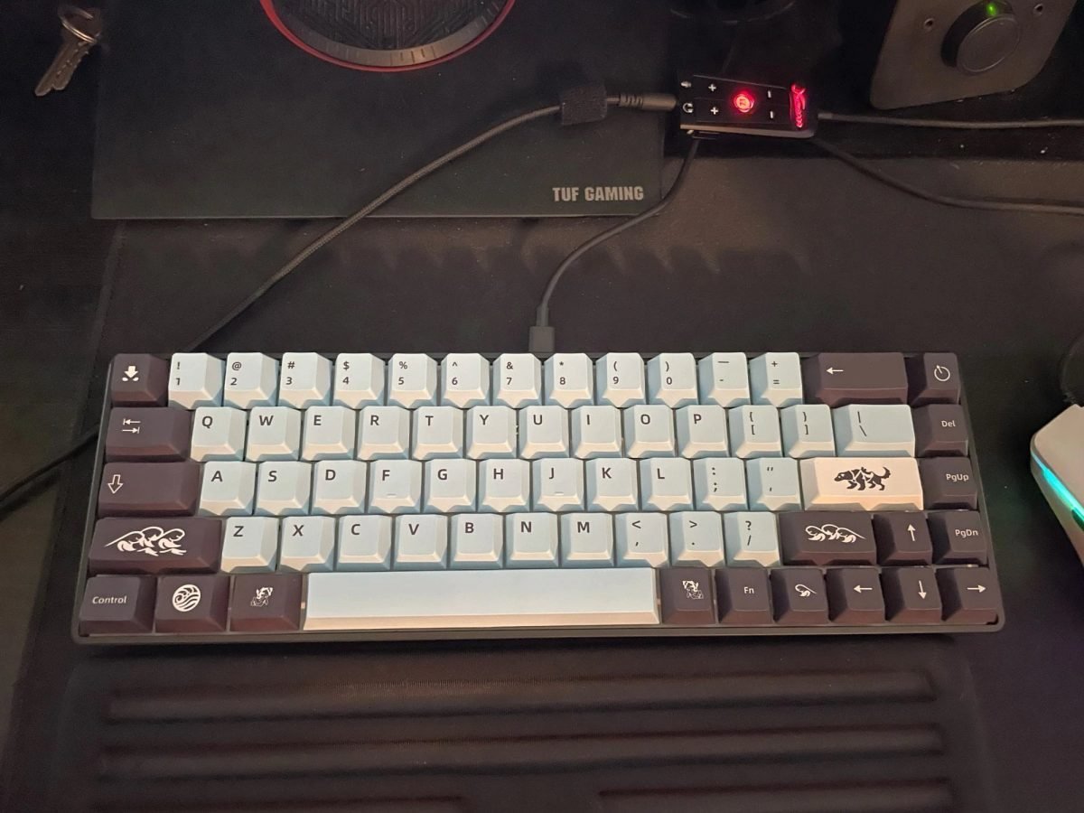 Avatar Mizu Keycaps Set GMK Clone Anime Blue Black ISO - Keysium