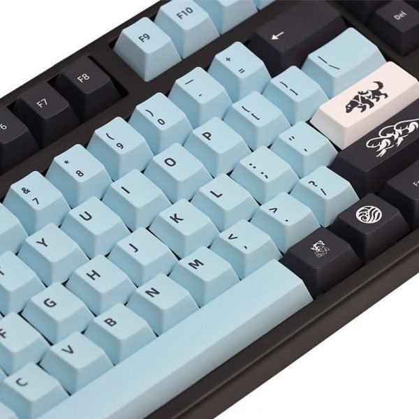 GMK Black Red Cyrillic Clone Keycaps Set Russian Cherry PBT - Keysium