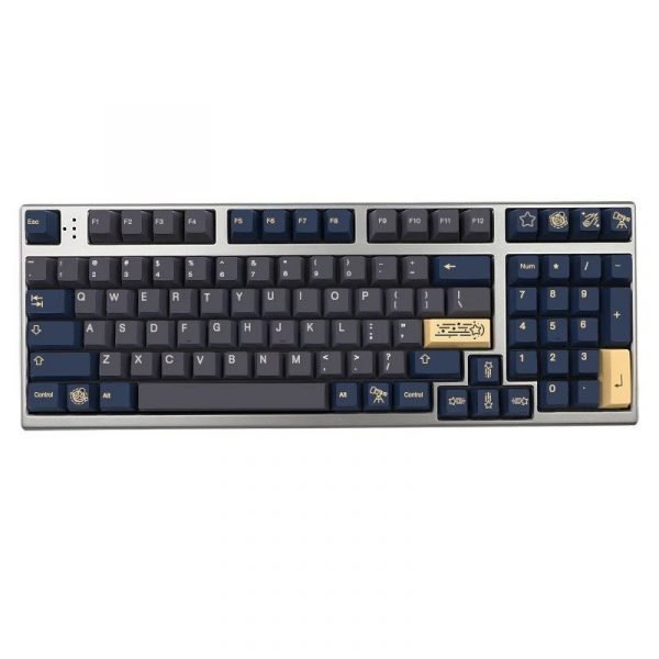 Astronomy Stargaze Keycaps Set GMK Clone ISO Blue Grey - Keysium