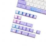 Rainbow Magical Girl Keycaps Set Kawaii Japanese Purple - Keysium