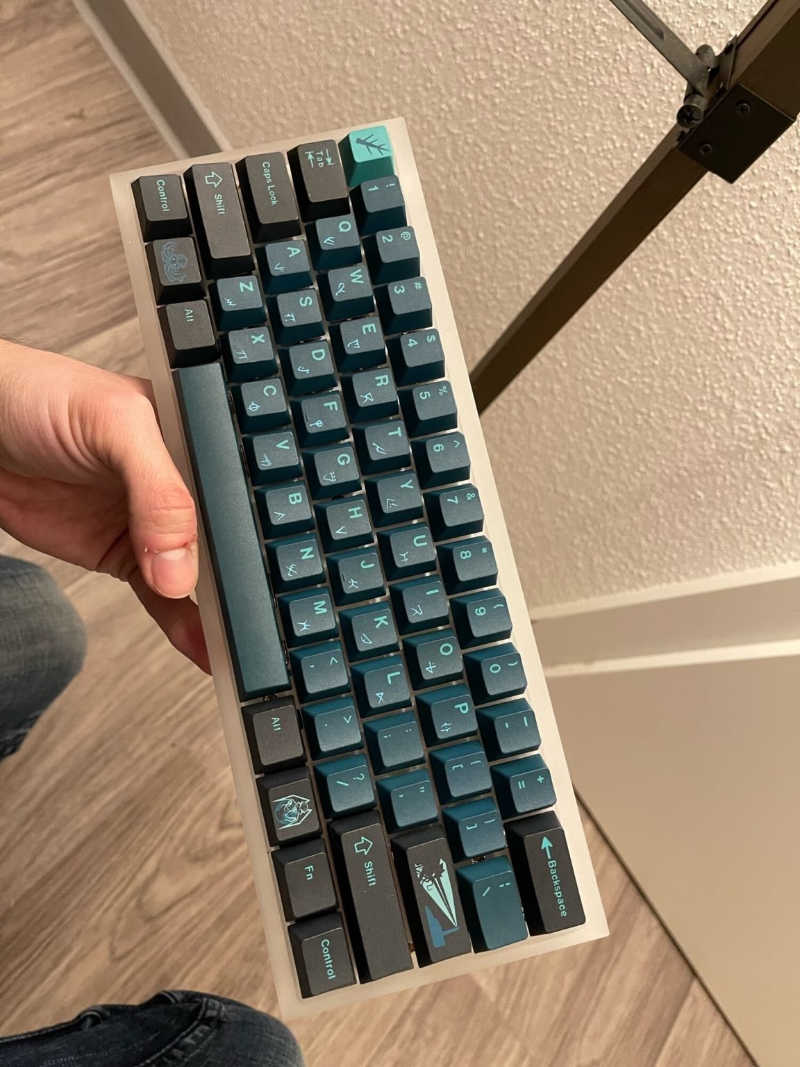 Terror Below Keycaps Set GMK Clone Monster Green Black - Keysium