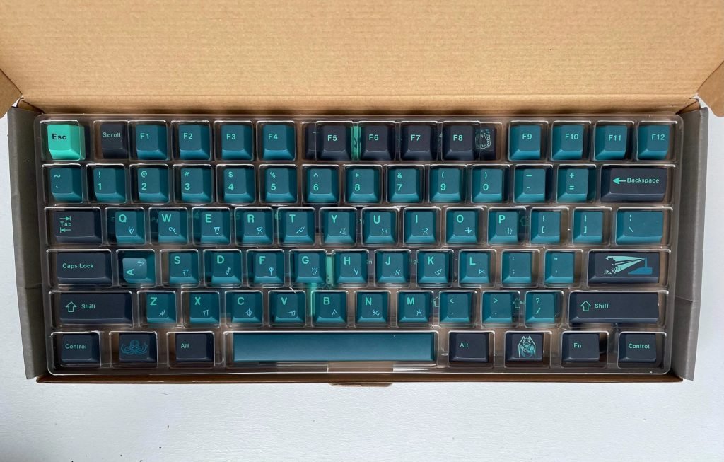 Terror Below Keycaps Set GMK Clone Monster Green Black - Keysium