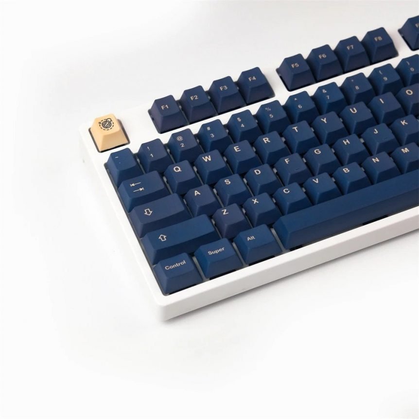 GMK Clone Stargaze Keycaps Set Blue Beige Astronomy - Keysium