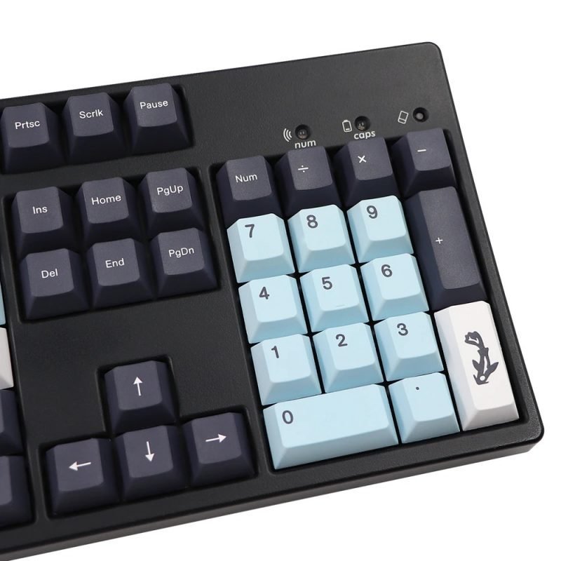 Korean Avatar Mizu Keycaps Set GMK Clone Hangul Blue - Keysium