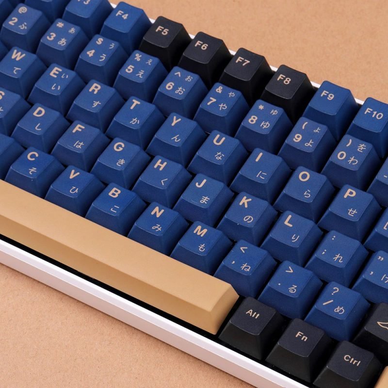 Blue Samurai Keycaps Set GMK Clone Warrior Japanese - Keysium