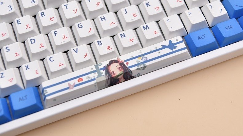 Kamado Nezuko Demon Slayer Keycaps Set Anime Cute Blue - Keysium