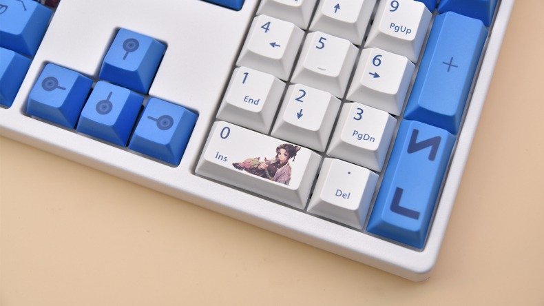 Kamado Nezuko Demon Slayer Keycaps Set Anime Cute Blue - Keysium