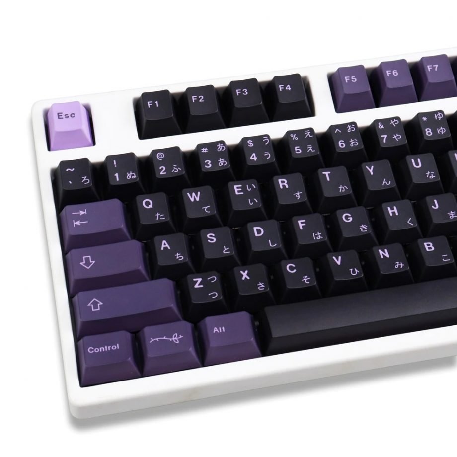First Love Keycaps Set GMK Clone Japanese Purple Black - Keysium