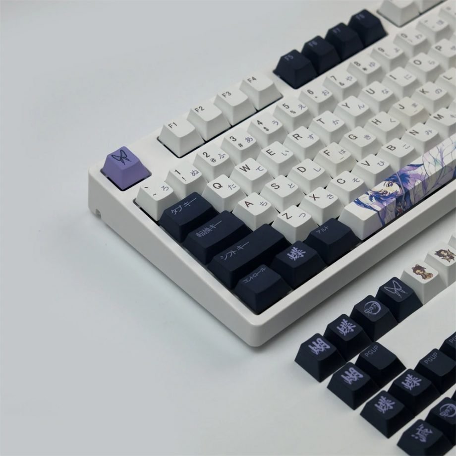 Shinobu Kocho Demon Slayer Keycaps Set Anime Cute Purple - Keysium