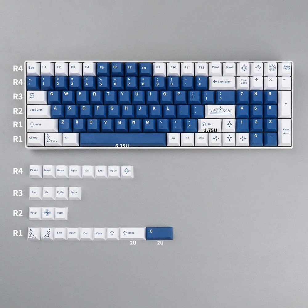 Cute Lazurite Keycaps Set GMK Clone Minimalist Art - Keysium