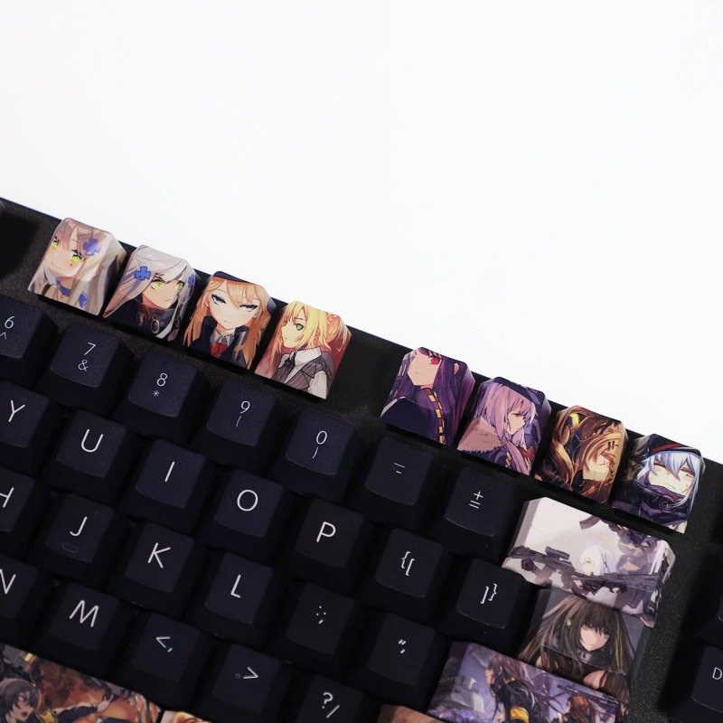 Cute T Dolls Girls' Frontline Keycaps Set Anime Girls - Keysium