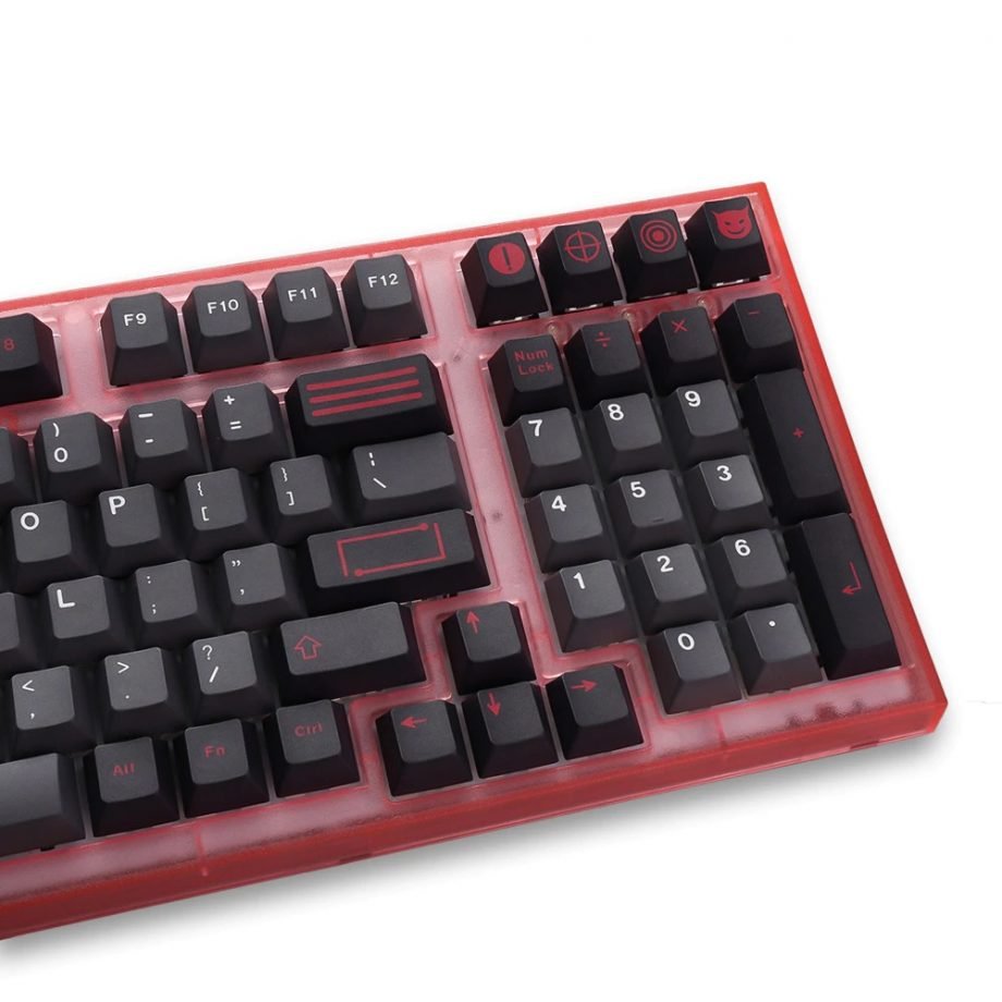 Evil Dolch Keycaps Set GMK Clone Devil Red Black - Keysium