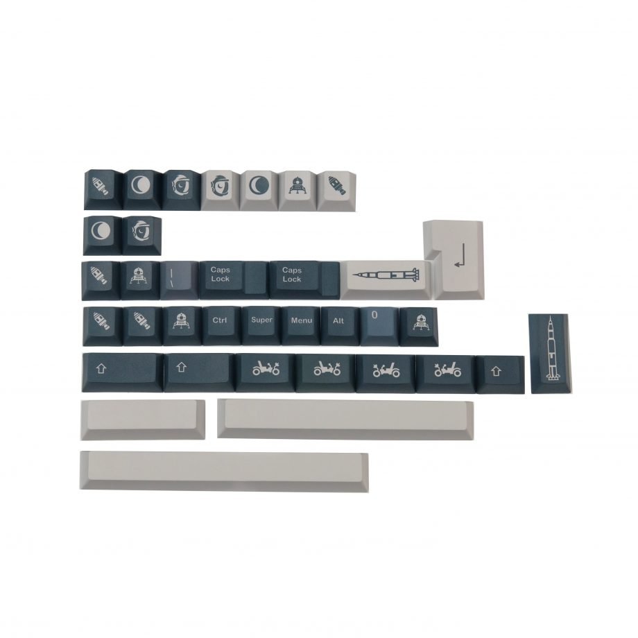 GMK Clone Apollo Keycaps Set Retro Moon Landing - Keysium