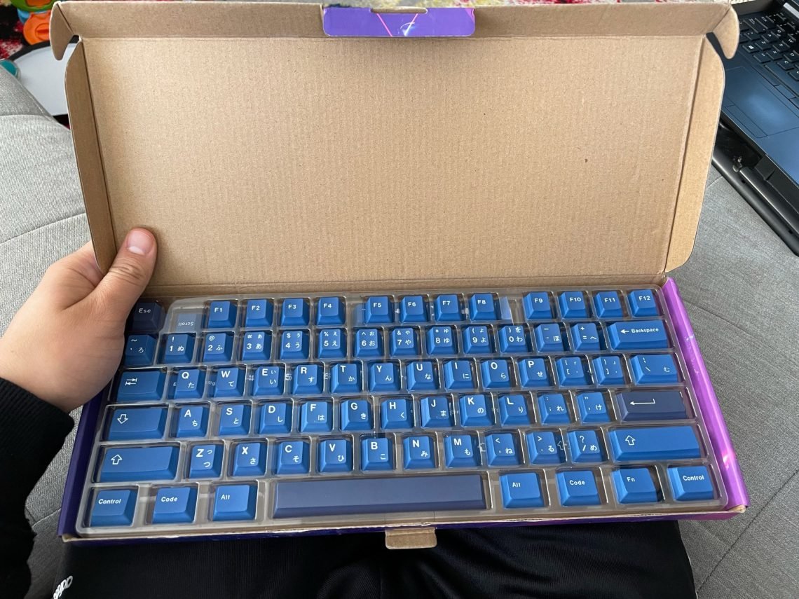 GMK Clone Striker Keycaps Set Blue Japanese Football - Keysium