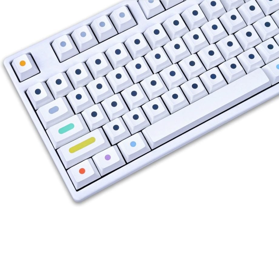 GMK Clone Rainbow Dots Keycaps Set Multicolor Kawaii - Keysium